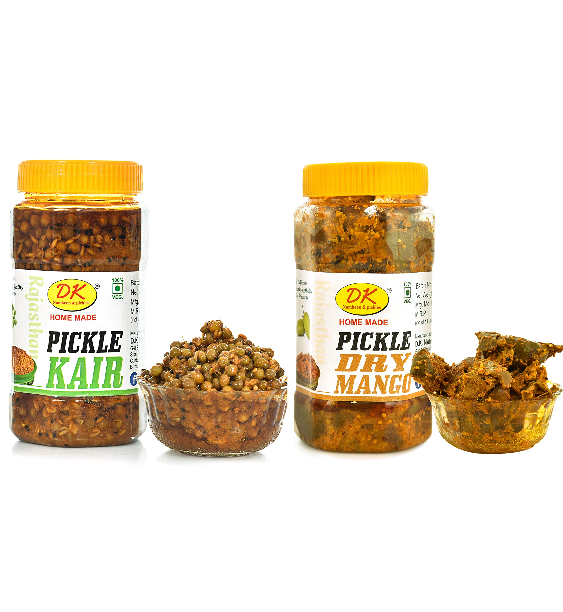 Buy DK Pickles Rajasthani Homemade Ker Pickle and Dry Mango Pickle Ker ...