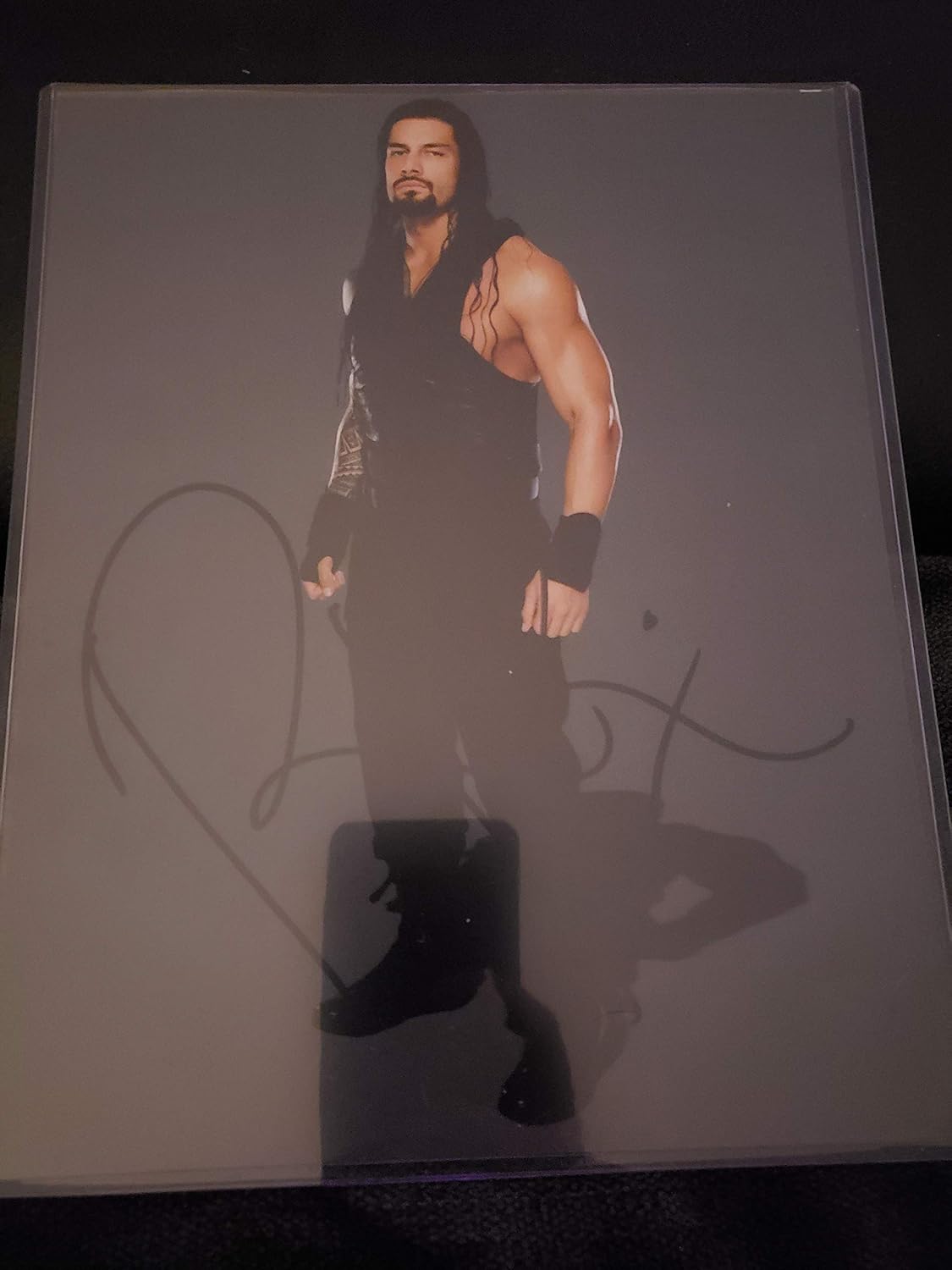 WWE ROMAN REIGNS SIGNED 8X10 PHOTO AUTOGRAPH at Amazon's Sports ...