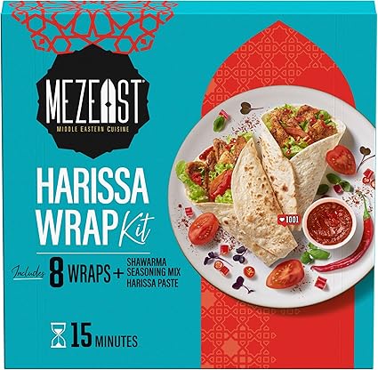 Mezeast Harissa Wrap Kit, 420g : Amazon.co.uk: Grocery