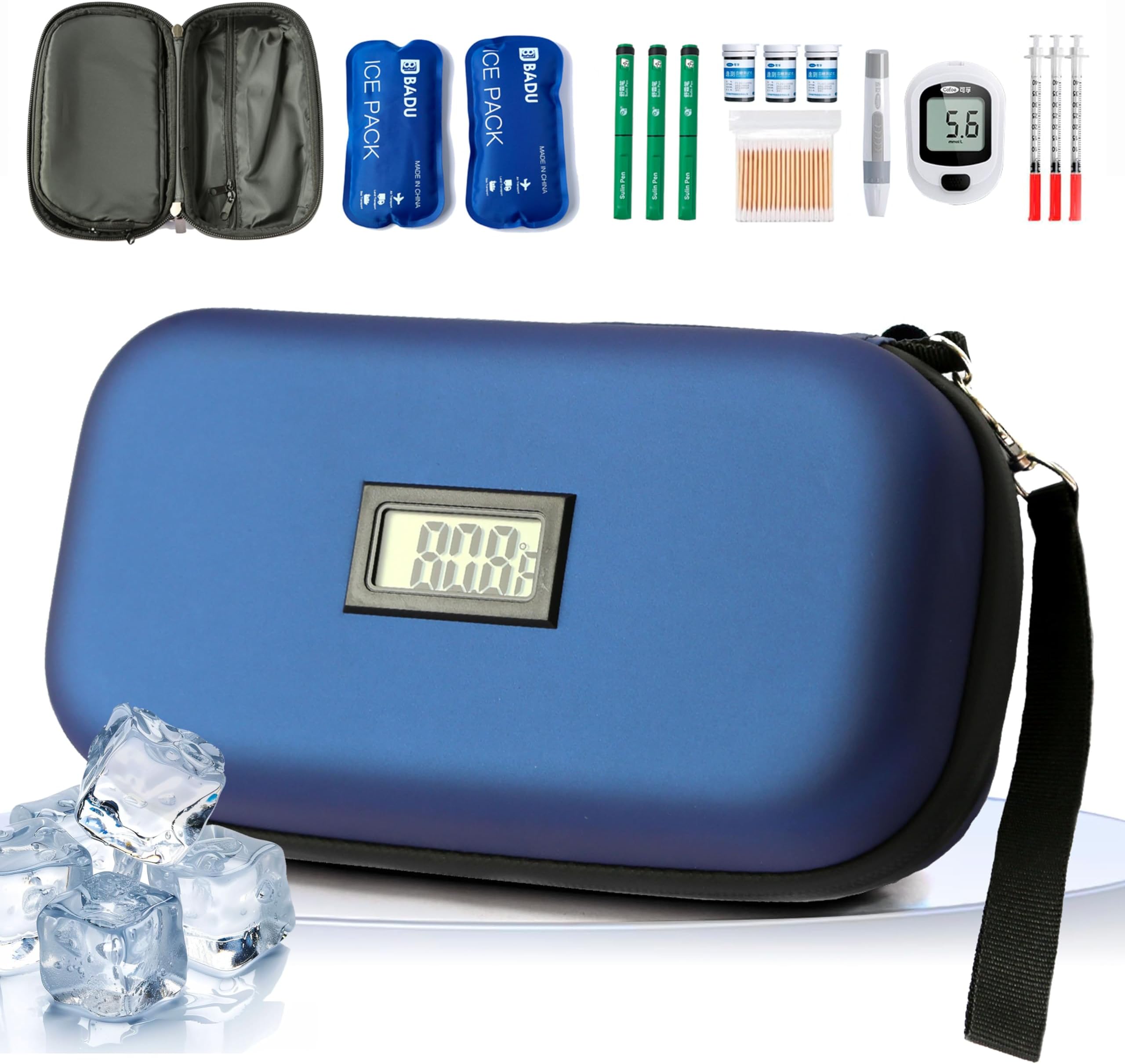 Amazon.com: Yecuip Insulin Cooler Travel Case with Temperature Alarms ...