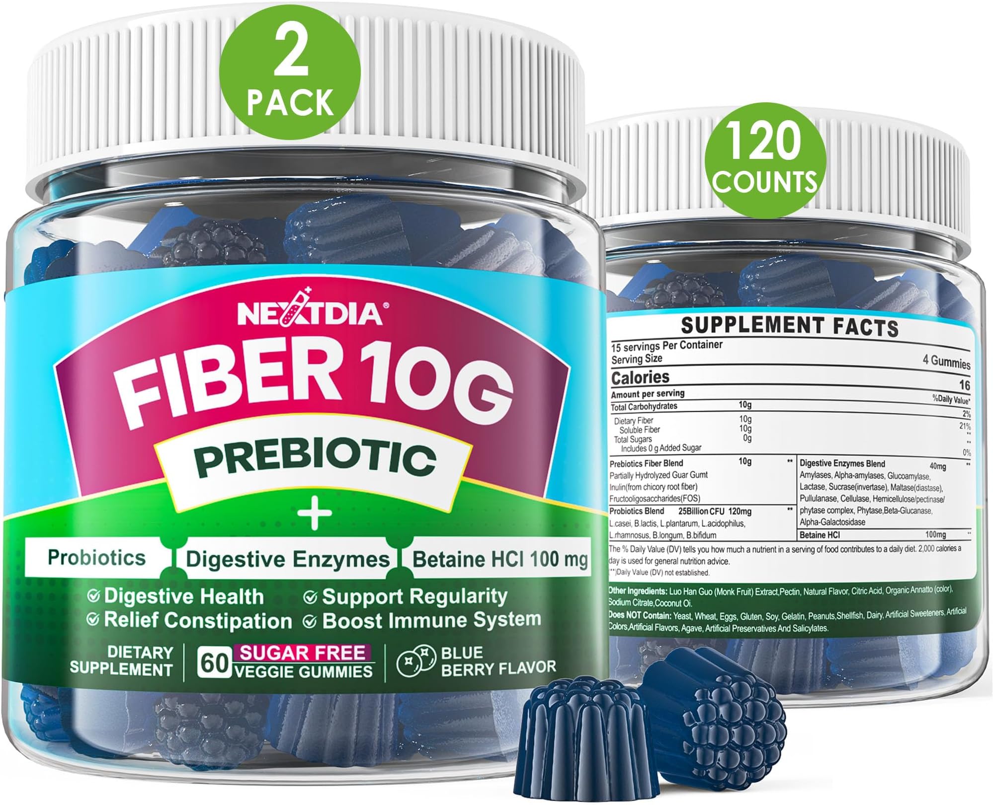 Amazon.com: Organics Ocean Better Fiber - Daily Fiber Supplement ...