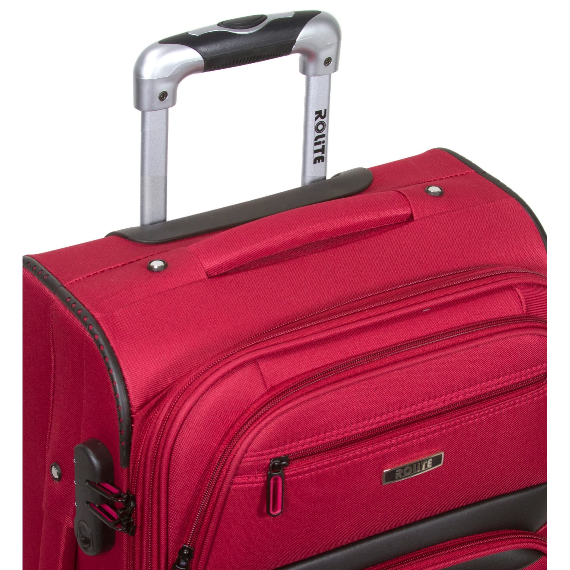 Rolite Explorer 3-Piece Expandable Spinner Luggage Set, Burgundy, One Size