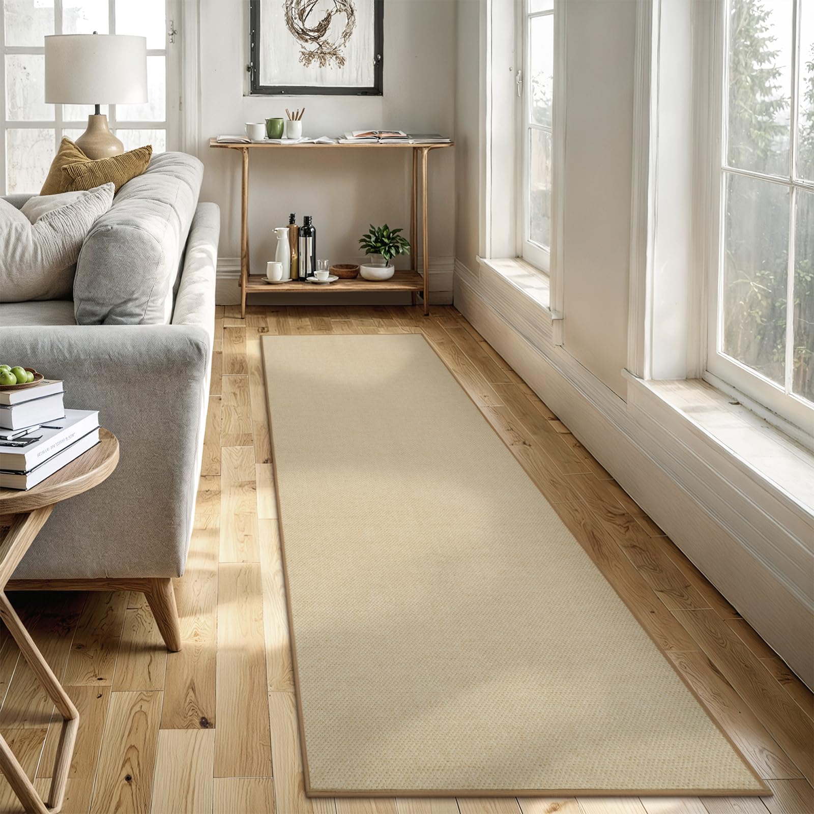 Amazon.com: Uphome Long Hallway Runner Rug, 2'6x8 Boho Easy Jute ...