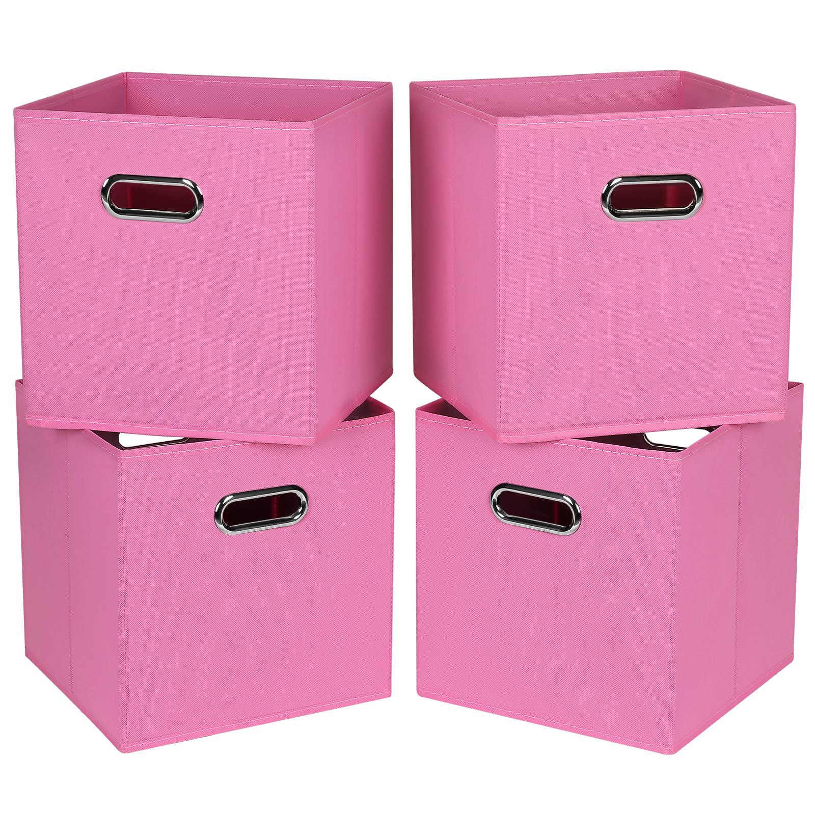 Amazon.com: Yunkeeper 11 Inch Cube Storage Bins ,Black Fabric Cubes ...