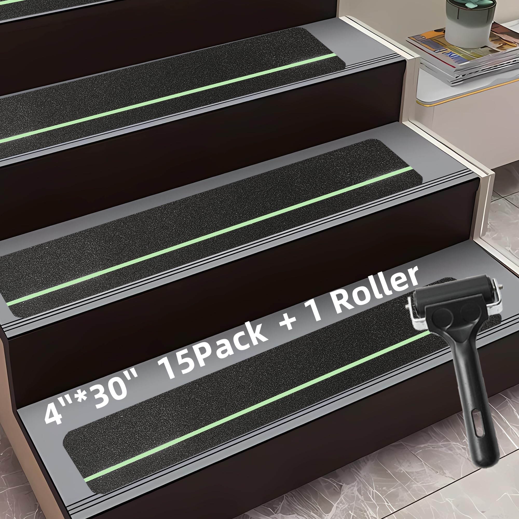 Snapklik.com : ROMROL 15-Pack Anti Slip Tape 4"30", Indoor & Outdoor ...