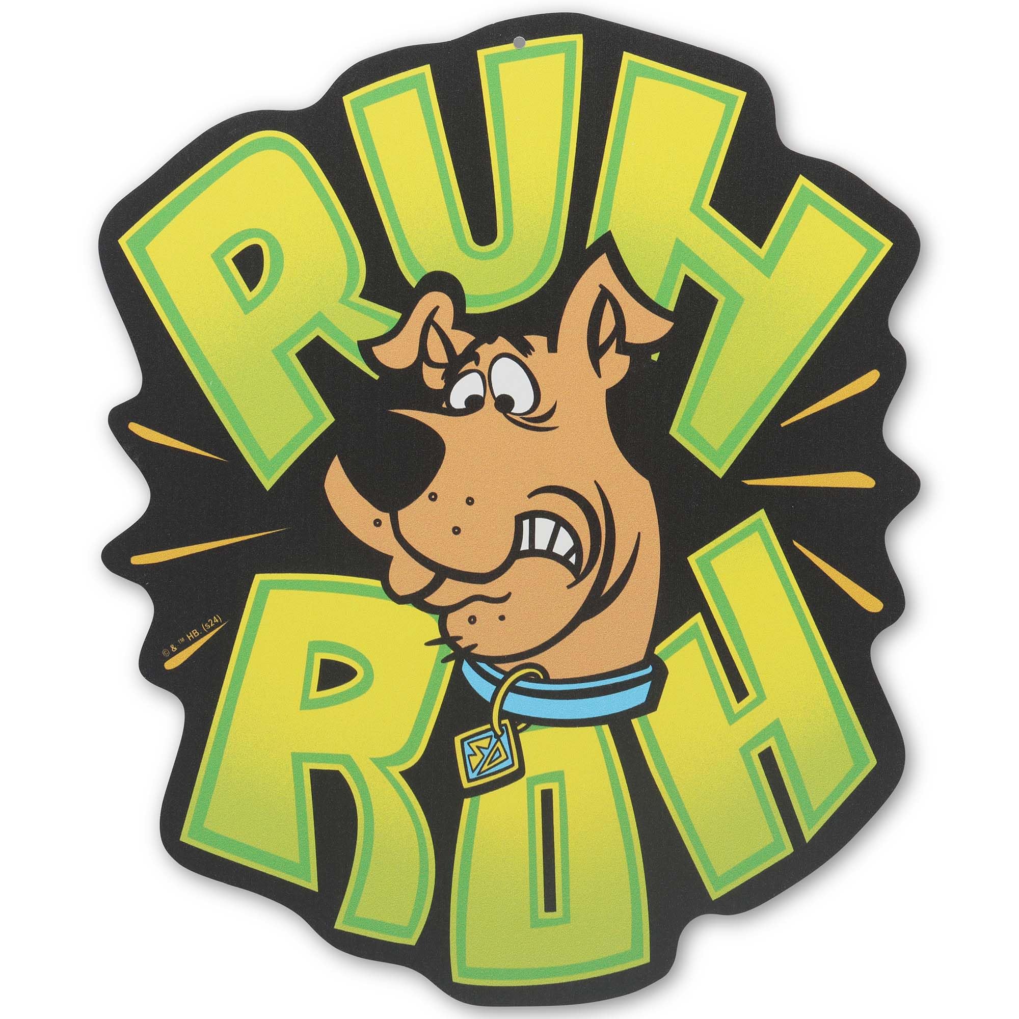 Amazon.com: Scooby-Doo Ruh Roh Metal Sign - Funny Scooby-Doo Wall Decor ...
