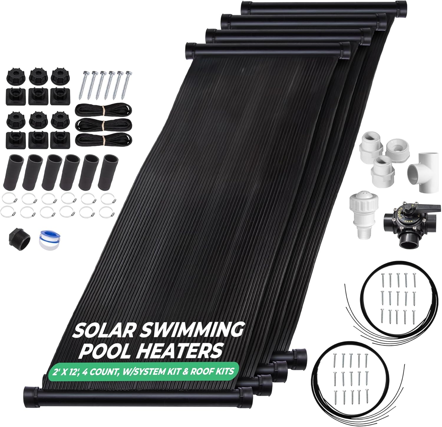 Amazon.com : SunQuest Complete Pool Heater System - 4 (2ft x 12ft ...