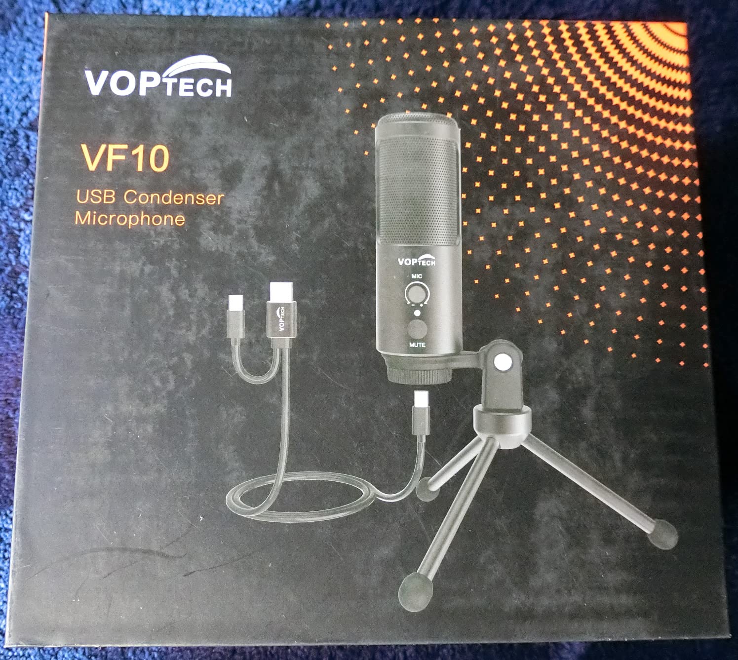 Amazon.co.jp: 【PS4・PS5・PC対応】VOPTECH 単一指向性 USB マイク VF10 コンデンサーマイク 録音 音量調節 三脚スタンド付き YouTube ゲーム 通話 ...