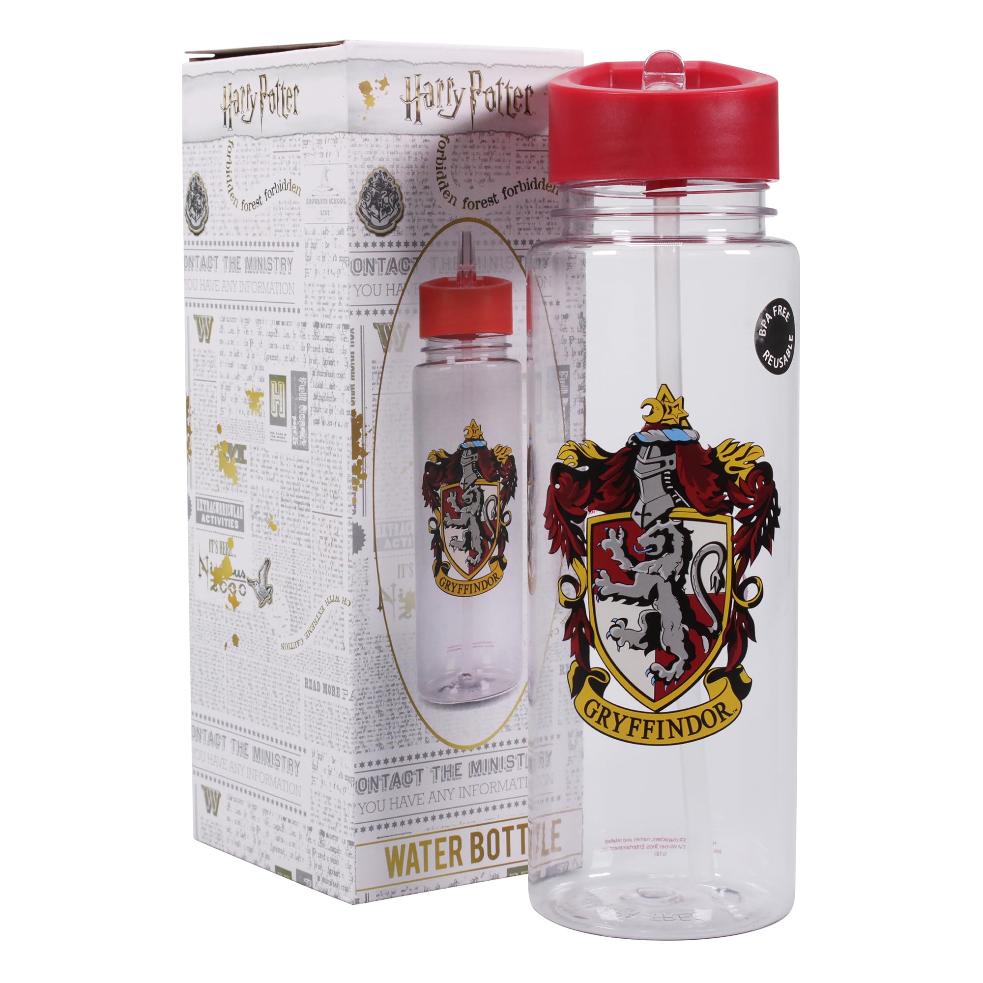 Water Bottle Plastic (700ml) -Harry Potter (Gryffindor) : Amazon.co.uk ...