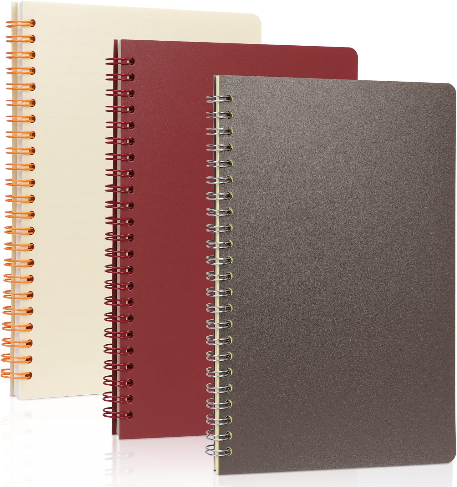 Amazon.com : Fuutreo 6 Pcs Spiral Notebook for Work B5 10.5 x 7.45 Inch ...