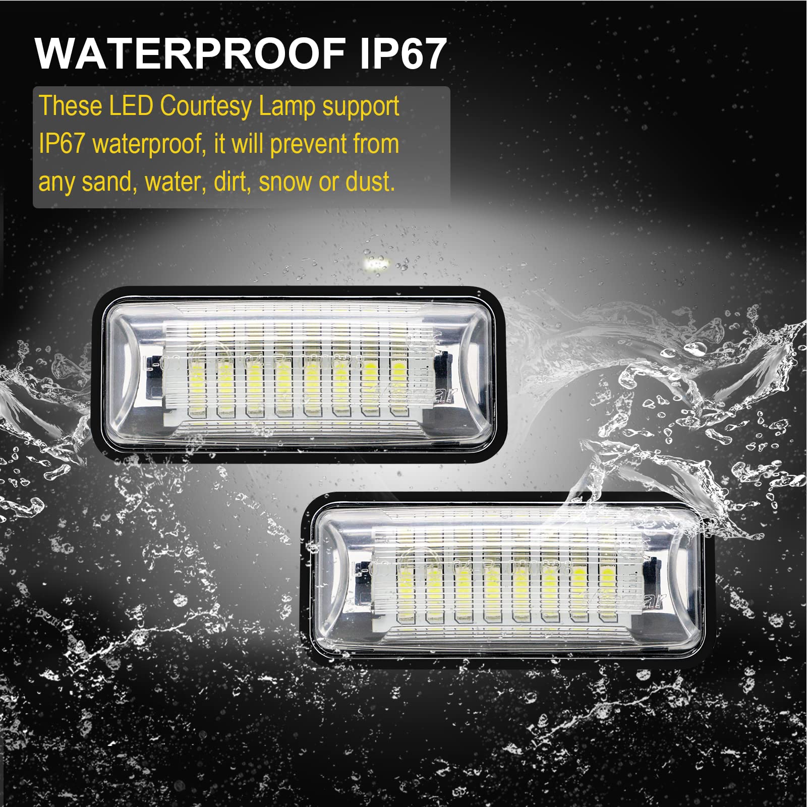 R&F Auto LED License Plate Light Replacement for S'cion FR-S/S'ubaru ...