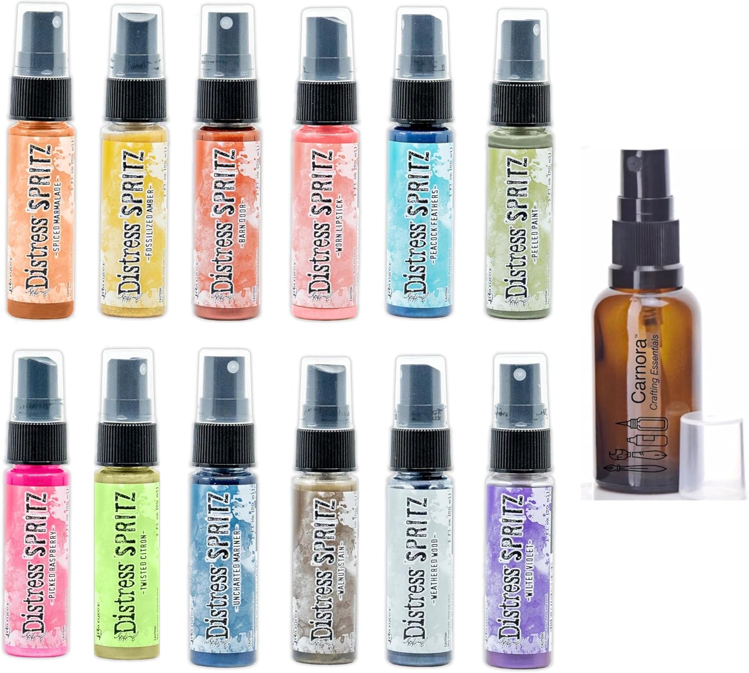 Amazon.com: Ranger Ink Tim Holtz Distress Spritz Sprays - Set #1 ...