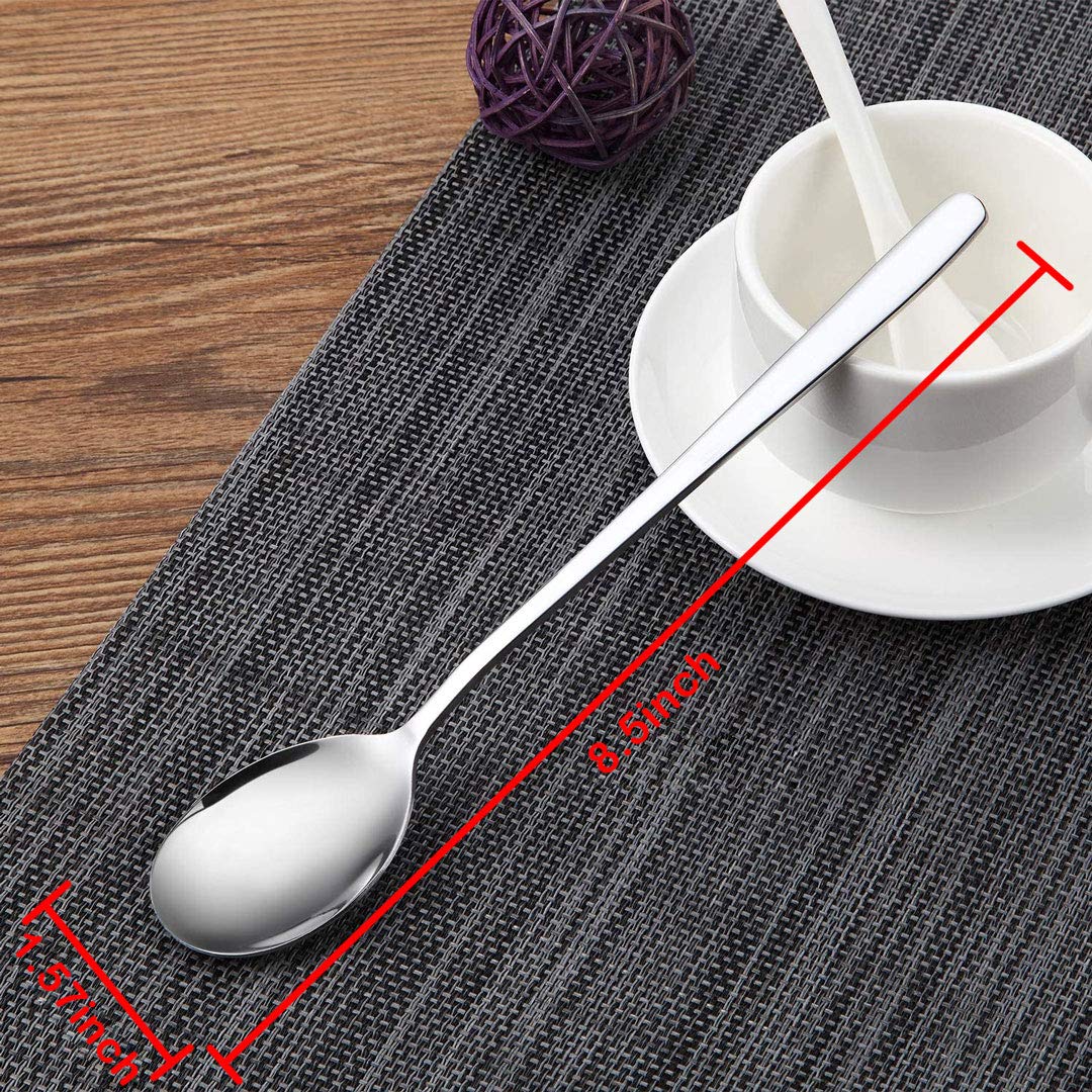 Snapklik.com : AXIAOLU Spoons, Korean Soup Spoons,Stainless Steel Spoon
