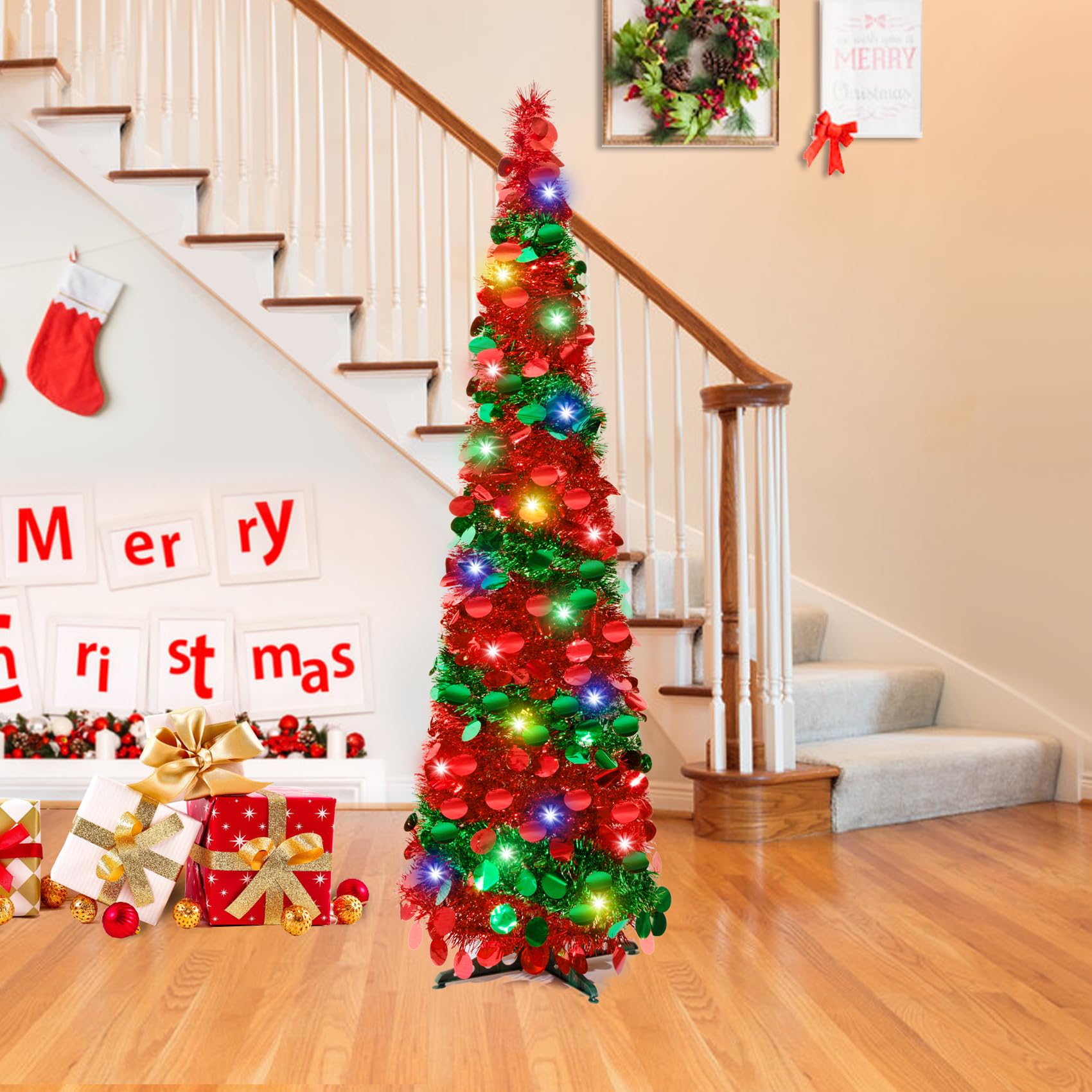 Snapklik.com : 5Ft Pop Up Christmas Tree
