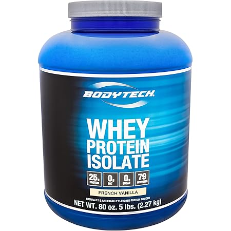 Amazon.com: BODYTECH Whey Protein Isolate Powder - with 25 Grams of ...