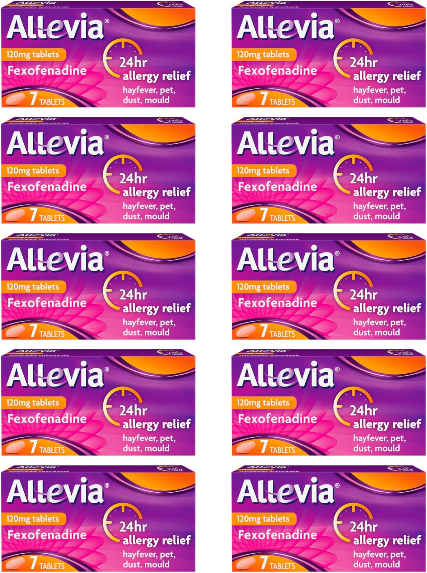Allacan Cetirizine Hayfever Allergy Tablets (30 Tablets x 30 Packs ...