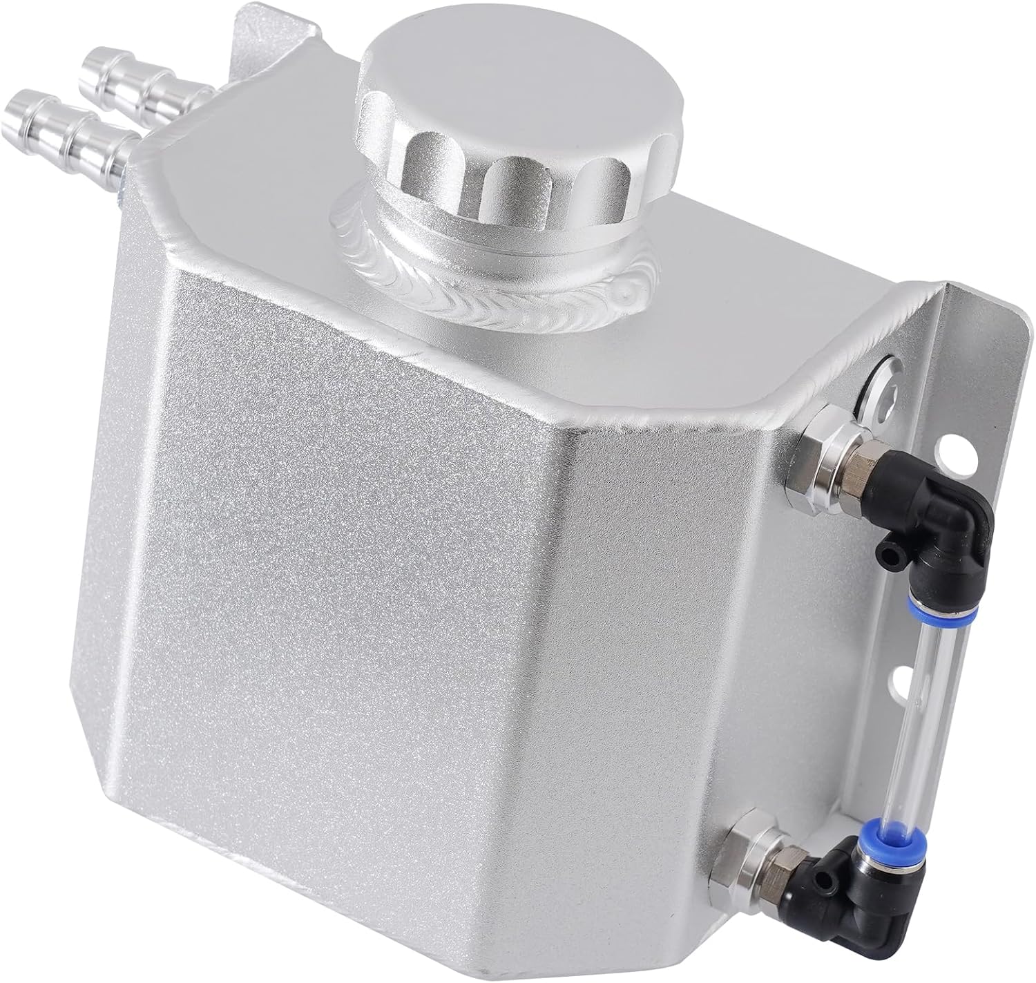Amazon.com: Universal Aluminum Coolant Reservoir Tank, Coolant Overflow ...