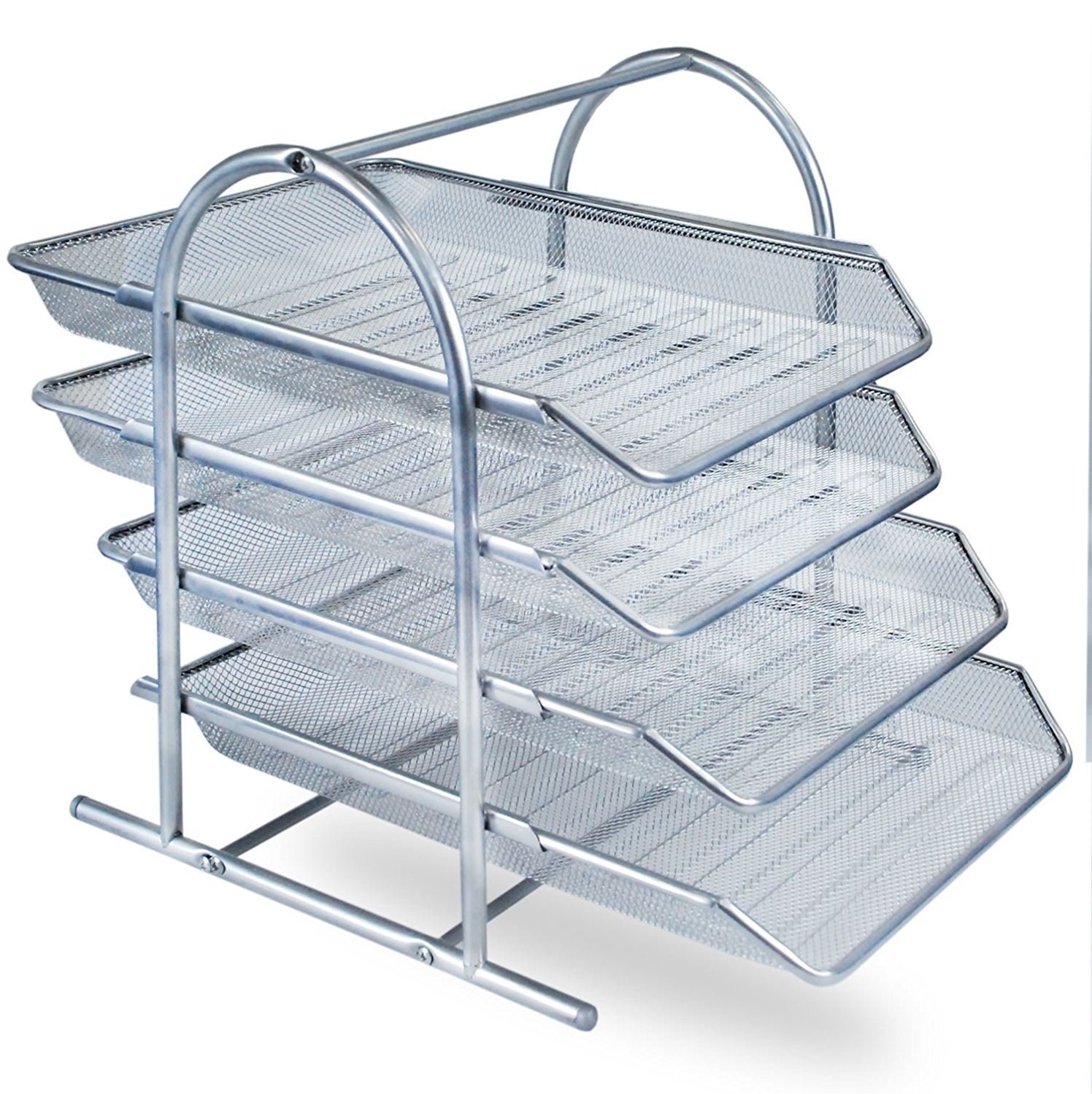 Snapklik.com : Zuvo Mesh Desk Organiser 4 Tier Letter Tray Organizer ...