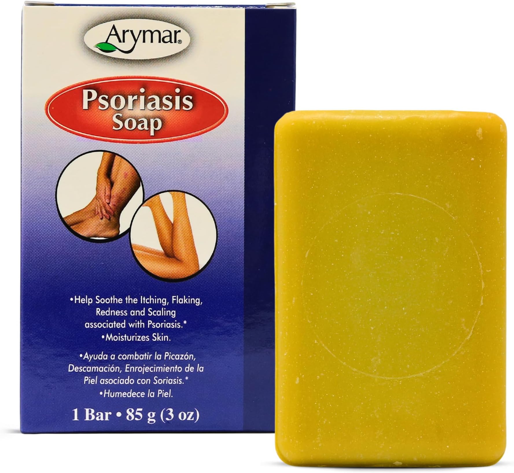 Amazon.com: Arymar Psoriasis Bar Soap (3 oz) - Gentle Cleansing Formula ...