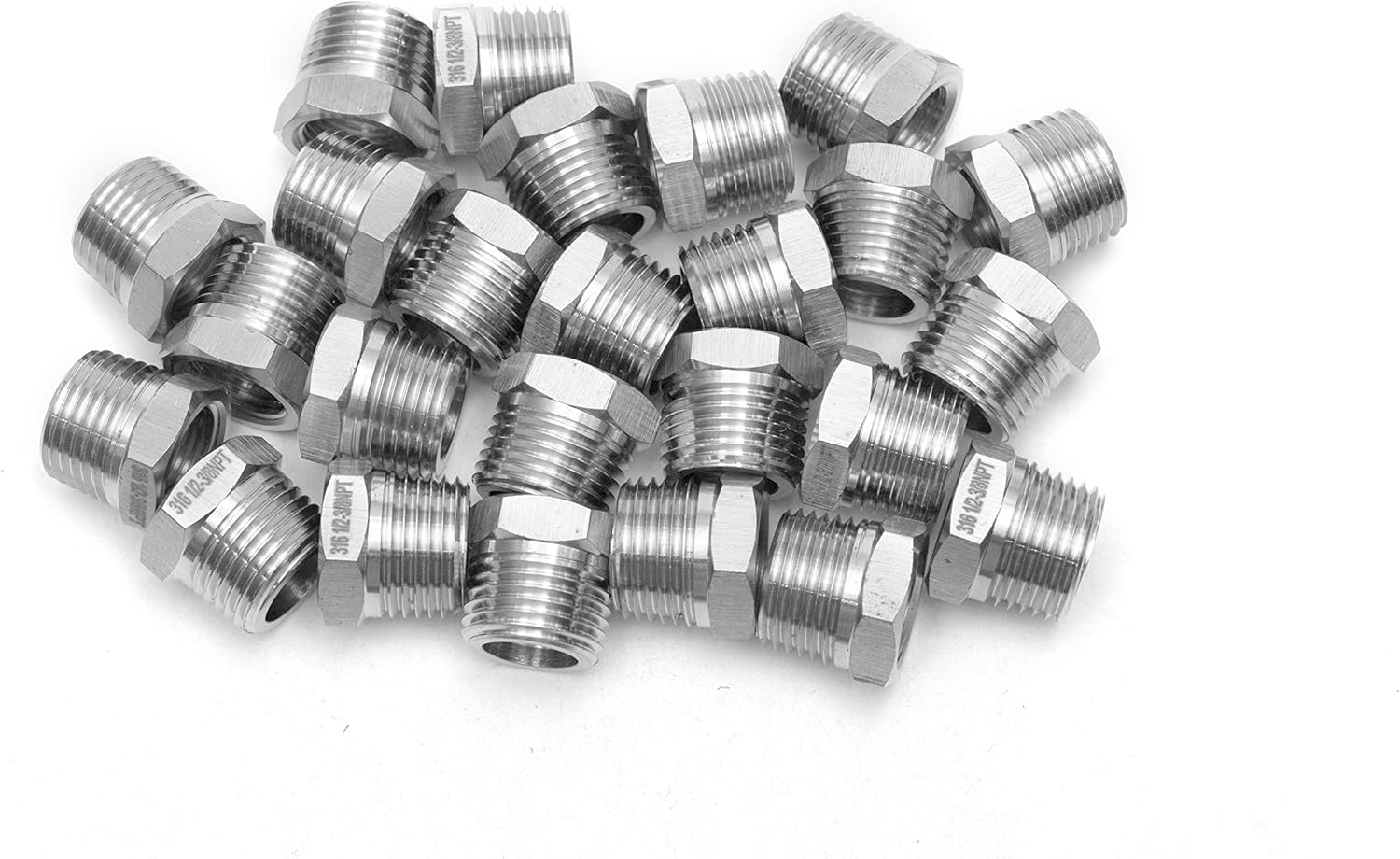 LTWFITTING Edelstahl 316 Anschluss mit Sechskant Reduzierstück Bushing ...