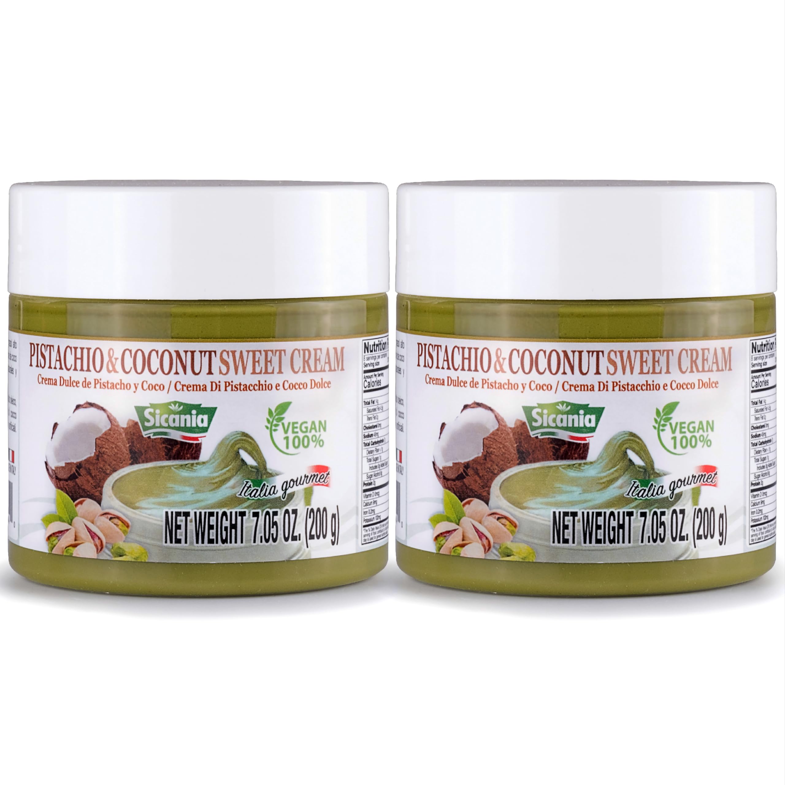 Snapklik.com : Pistachio And Coconut Vegan Cream - 100% Italian Made ...