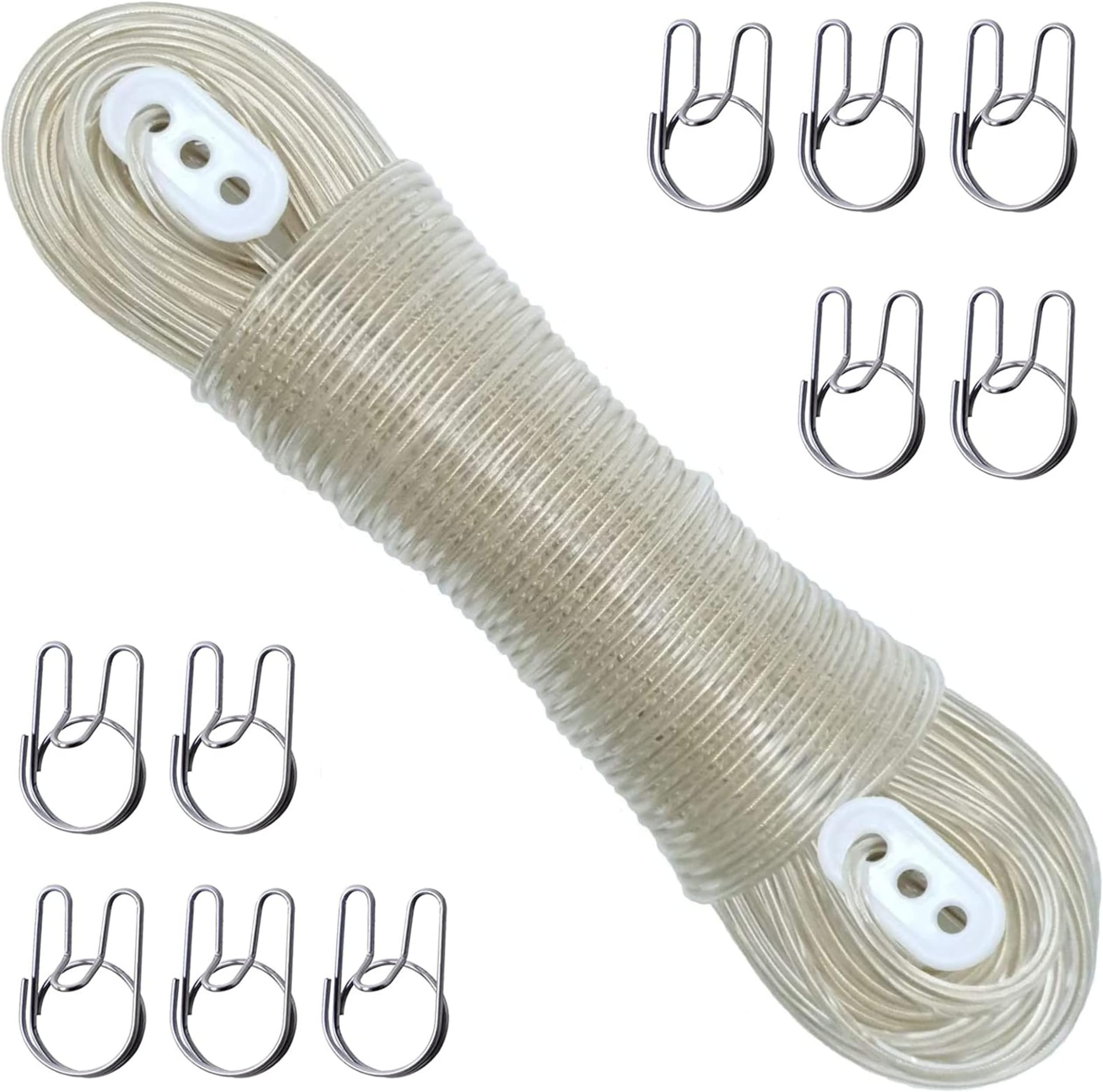 H&S 50m Washing Line Rope Steel Core Laundry Clothes Lines Thick Strong ...