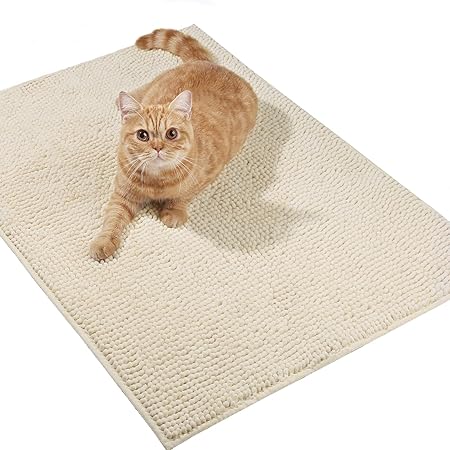 Amazon.com: Vivaglory Litter Box Mat 31"× 20" Large, Super Soft ...