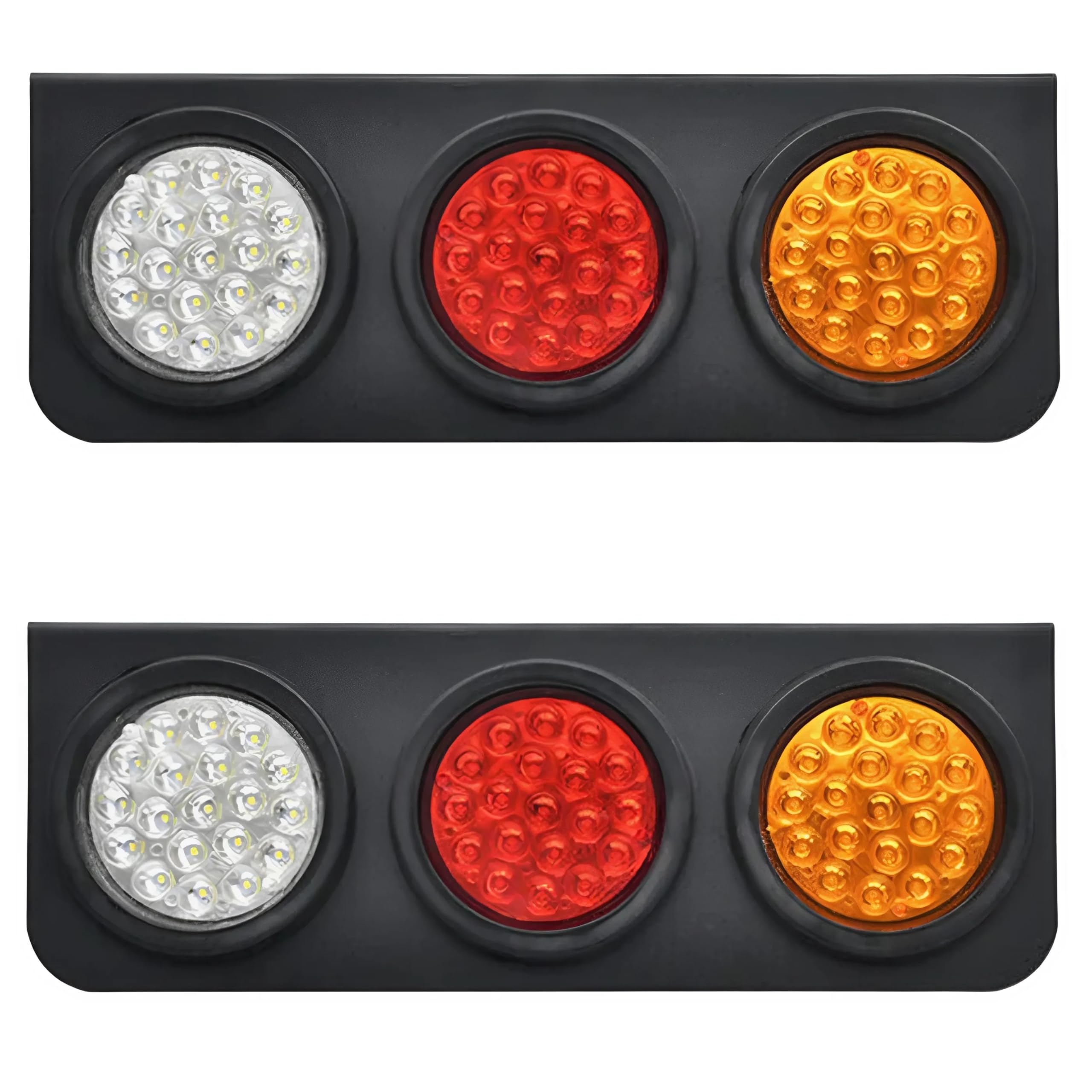 EZONEDEAL 2 Pcs 12V 63 LED Trailer Tail Lights Waterproof Turn Signal ...