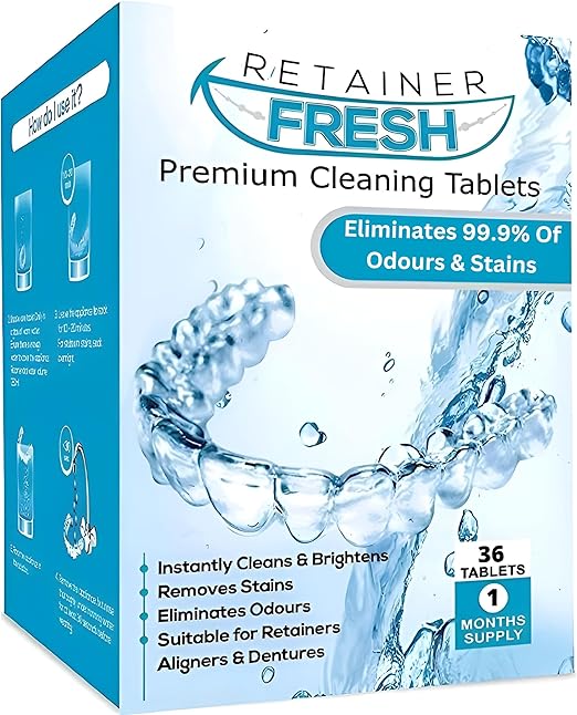 Amazon.com: Retainer Cleaner Tablets Invisalign Cleaner, Mouth Guard ...