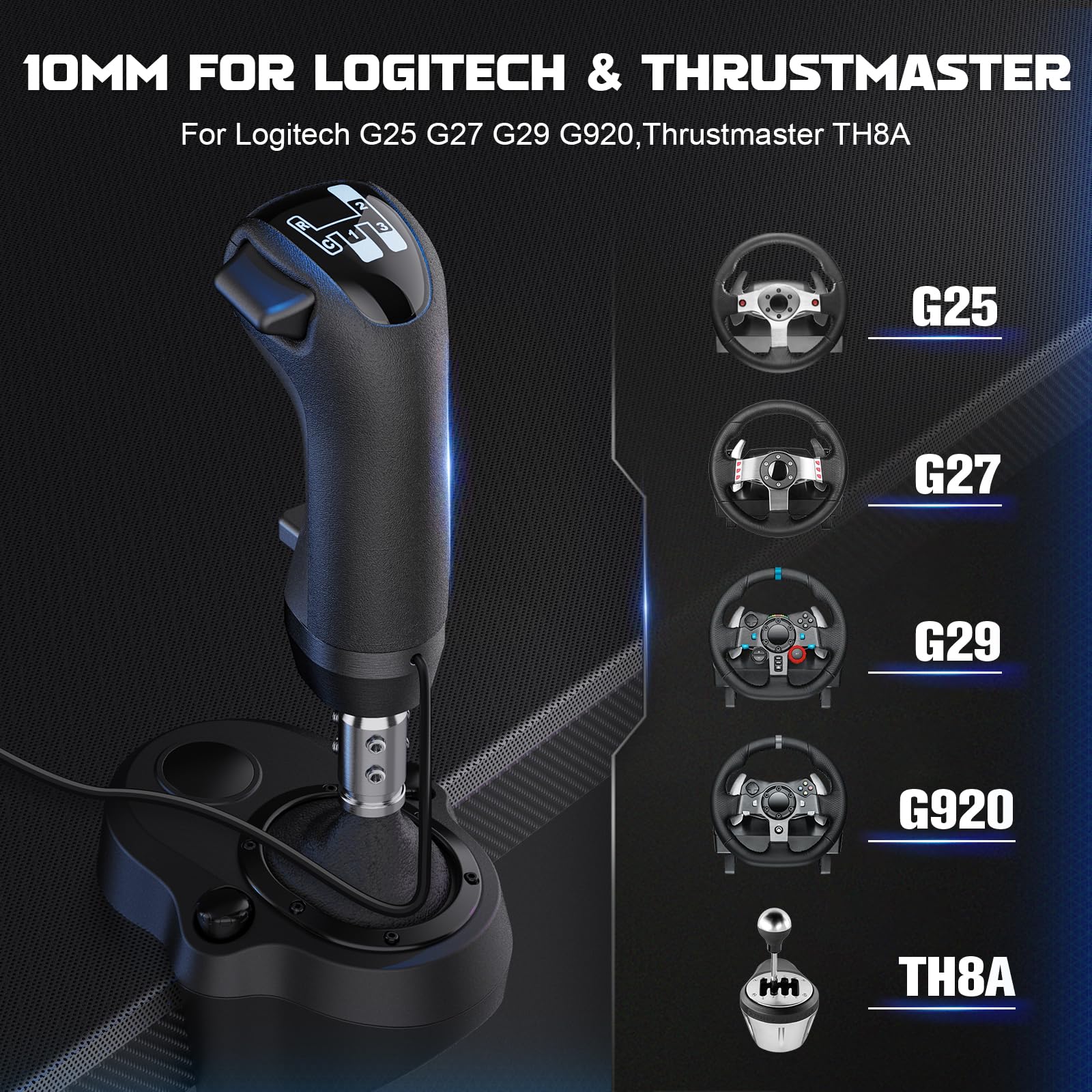 Snapklik.com : USB American Truck Simulator Shifter, Gearshift Knob Fit ...