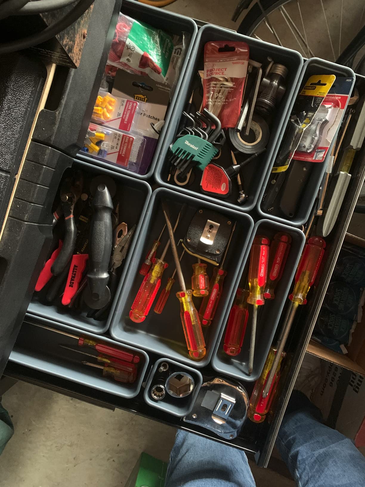 $2/mo - Finance 8-Pack Tool Box Organizer, Durable Tool Drawer ...