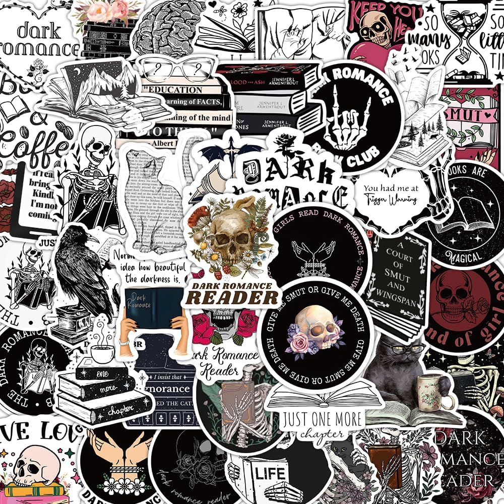 Amazon.com: Dark Romance Book Stickers for Kindle, Bookish Reading ...