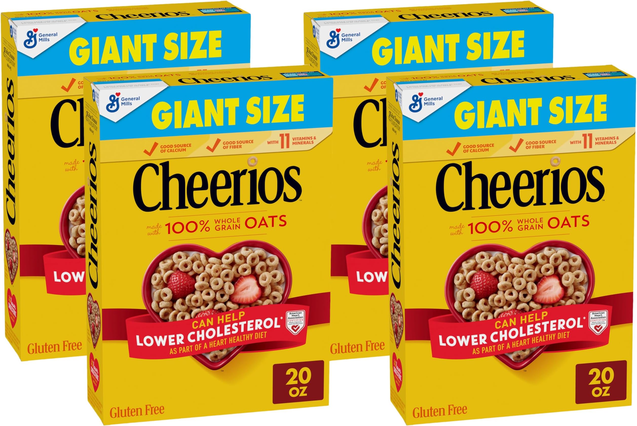 Amazon.com: Cheerios Cereal, Limited Edition Happy Heart Shapes, Heart ...