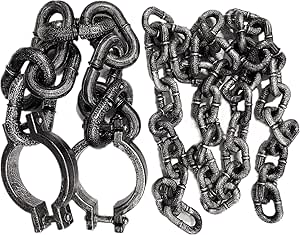 Amazon.com: weile 2 Pieces Halloween Chains Plastic Chains Props Toy ...