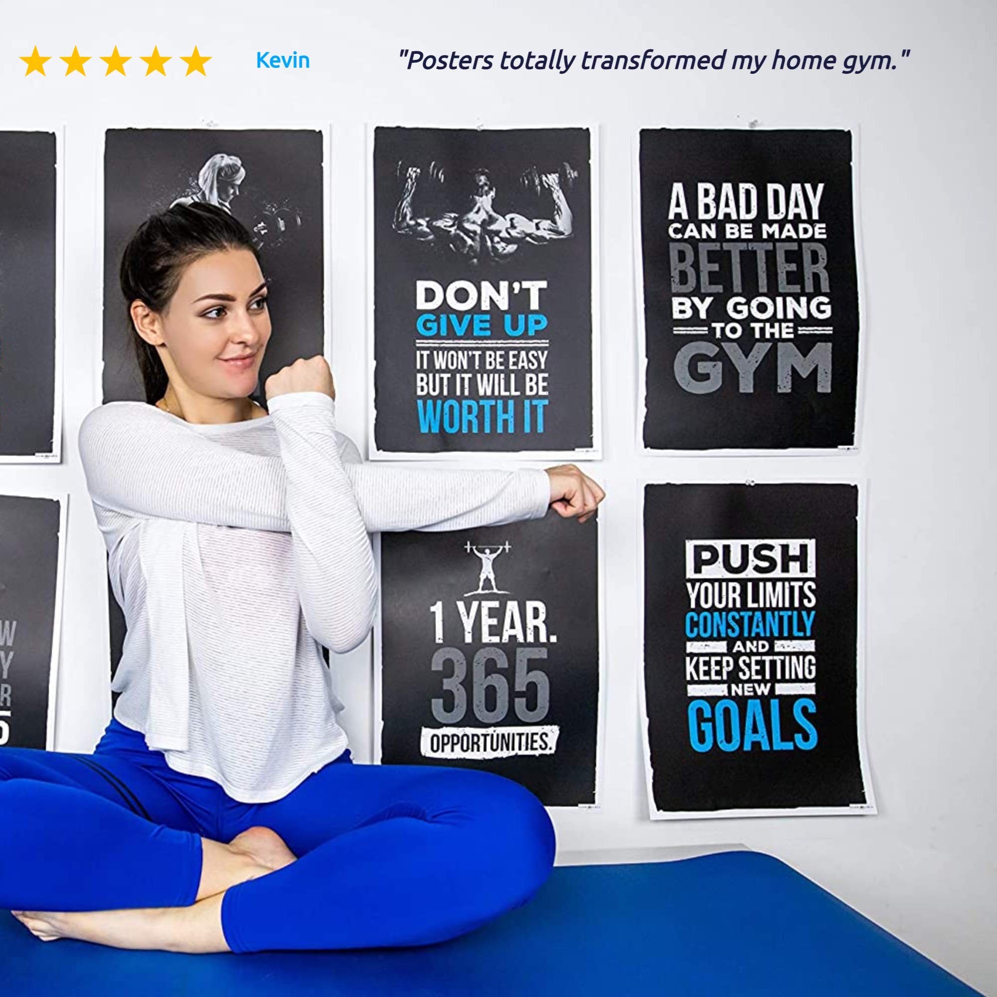 22 Set 44 Gym Posters - V3 - Gym Posters For Home Gym Decor ...