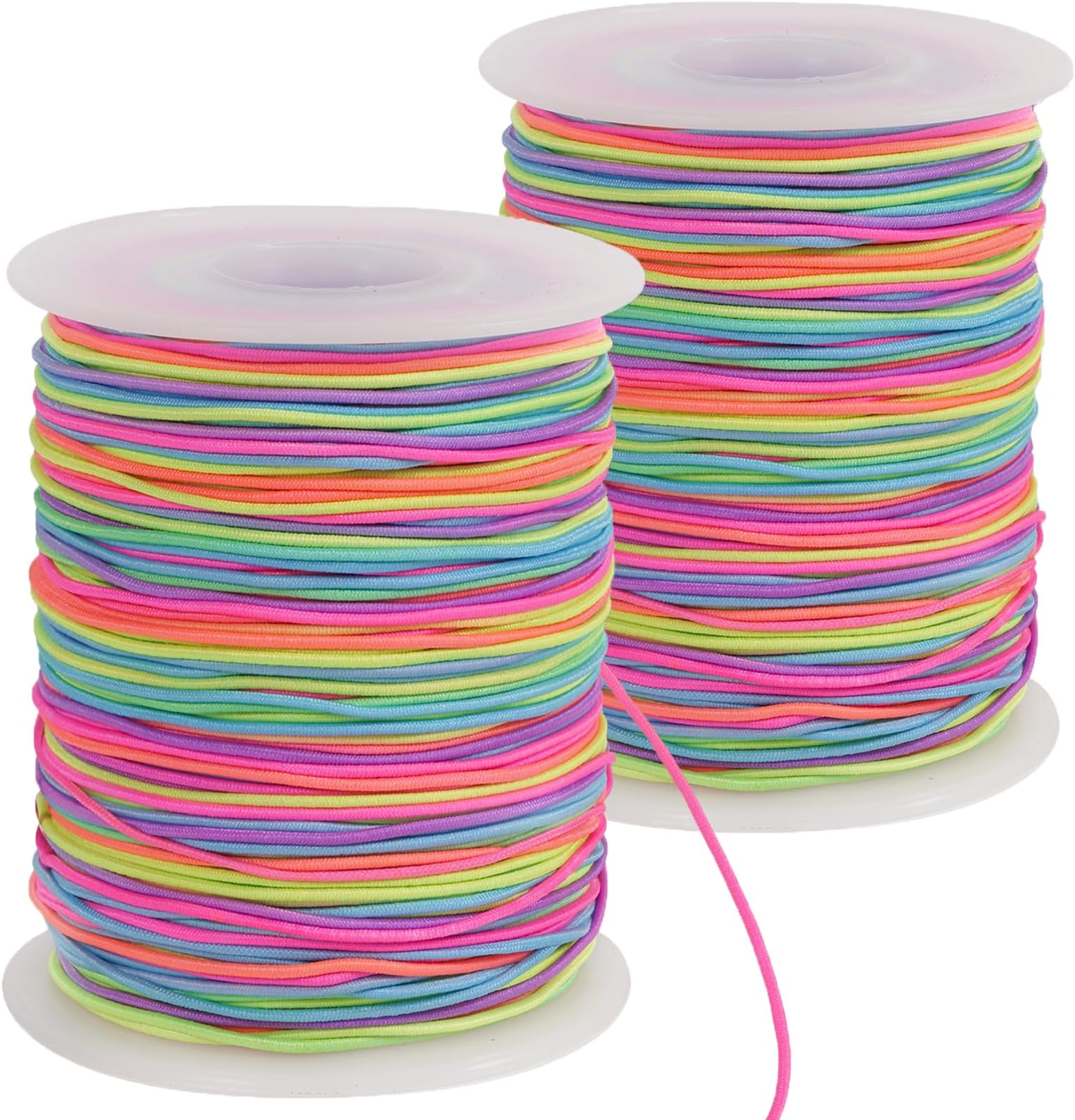 1mm x 200m Gummiband für Armbänder, 2 Rollen Elastisches Band für ...