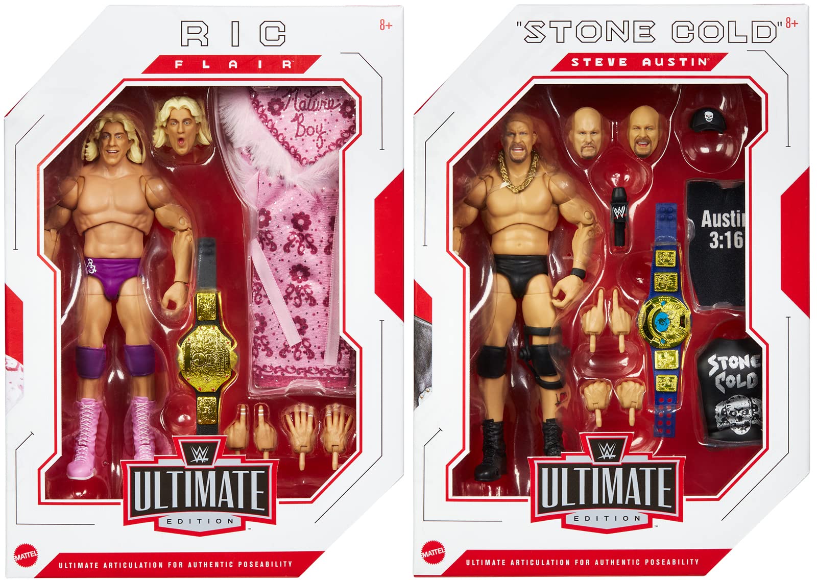 Buy Package Deal (Complete Set of 2) RIC Flair & Stone Cold Steve Austin - WWE Ultimate Edition ...