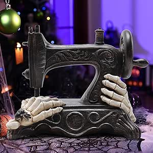Amazon.com: Yinns Skeleton Sewing Machine, Realistic Resin Skeleton ...
