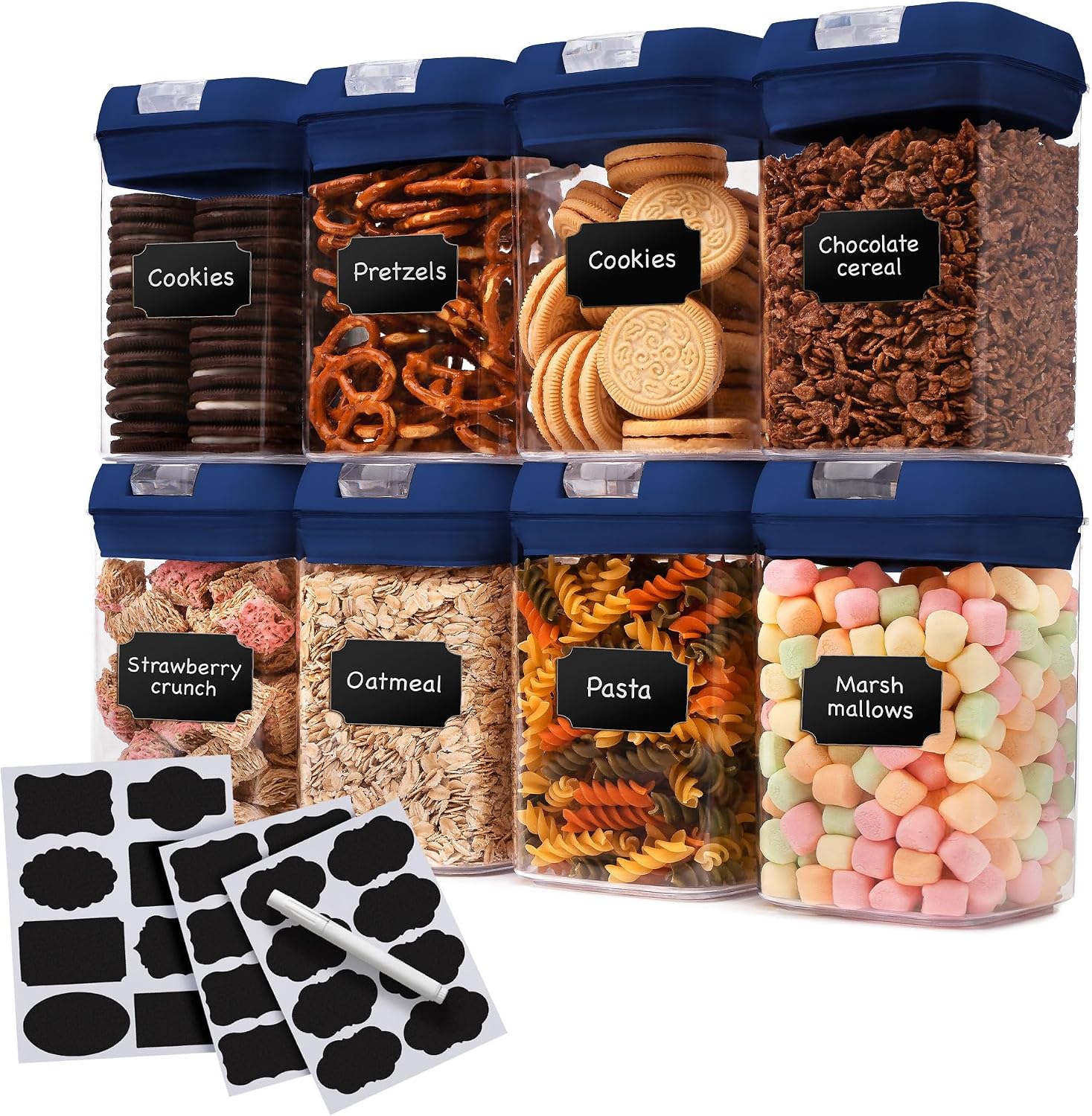 Amazon.com: Cheer Collection Airtight Food Storage Containers for ...