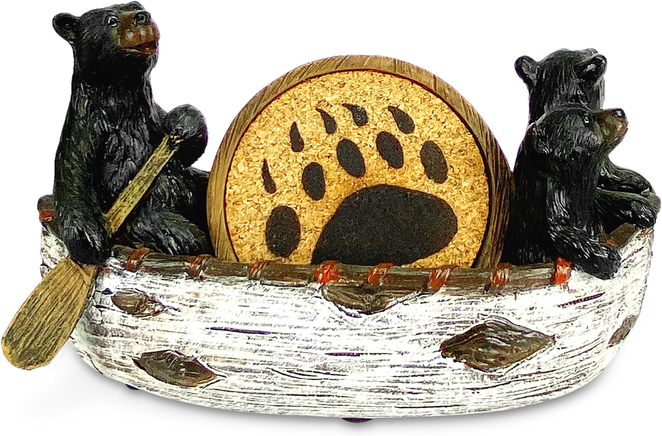 Amazon.com: Bear Coasters Set of 6 Cute Table Coasters Resin Drink ...