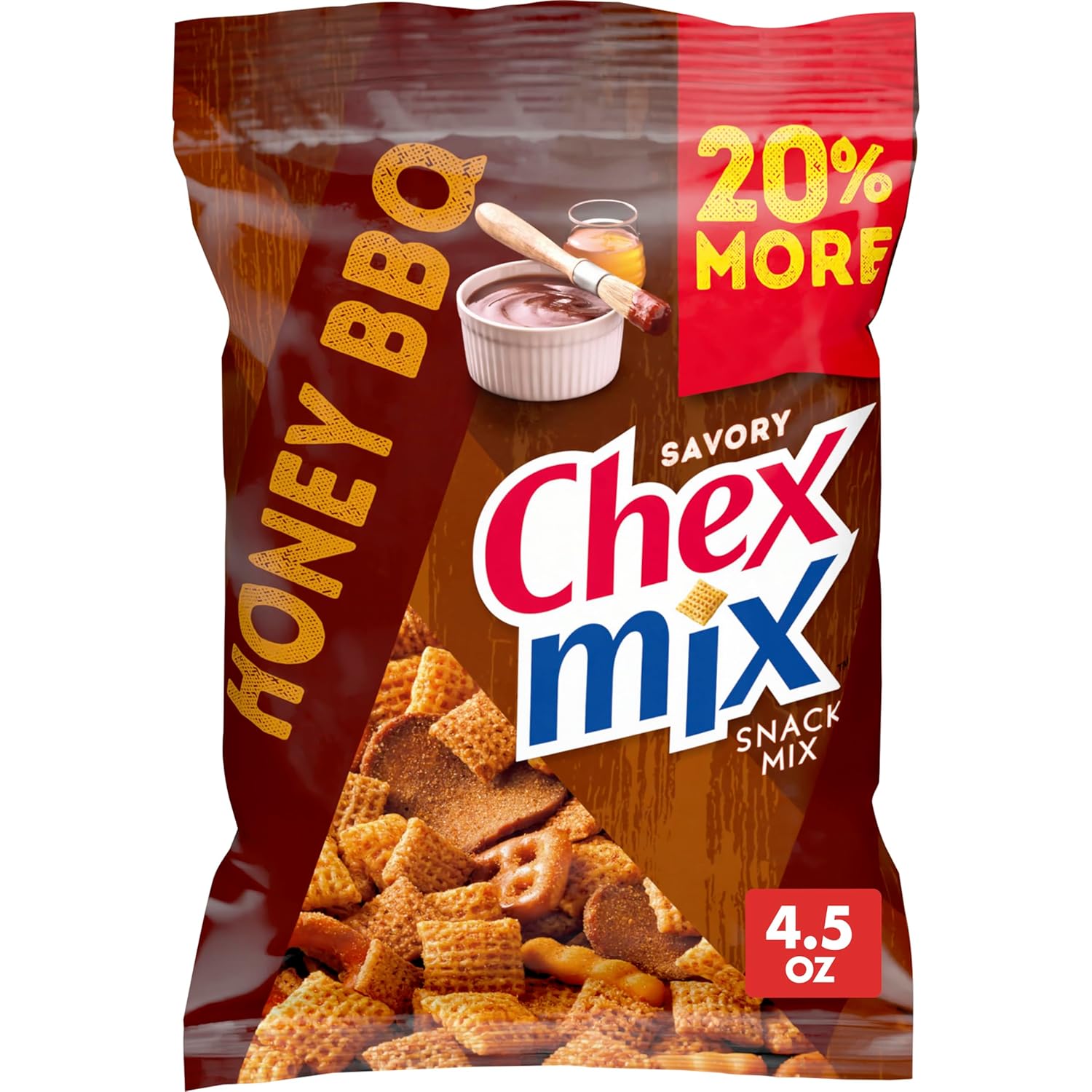 Amazon.com: Chex Mix Savory Honey BBQ Snack Mix, 4.5 OZ