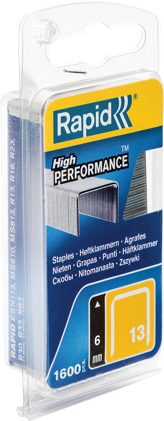 Rapid High-Performance Staples for Textiles, Finewire No. 13, Leg ...