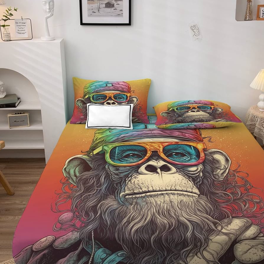 Monkey Sheet Set Amazon.com: Monkey Sheet Sets, Kids Girls Cute