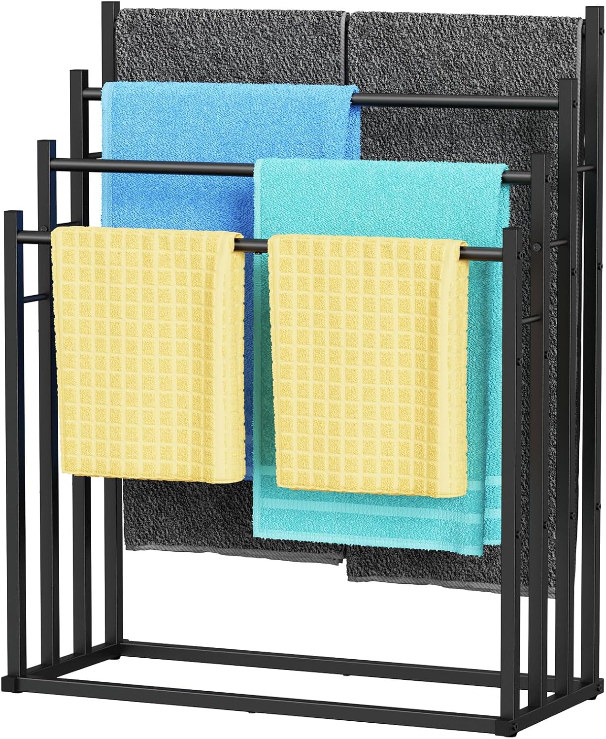 Amazon.com: Honiter Towel Racks for Bathroom, 4 Tier Wide Towel Drying ...