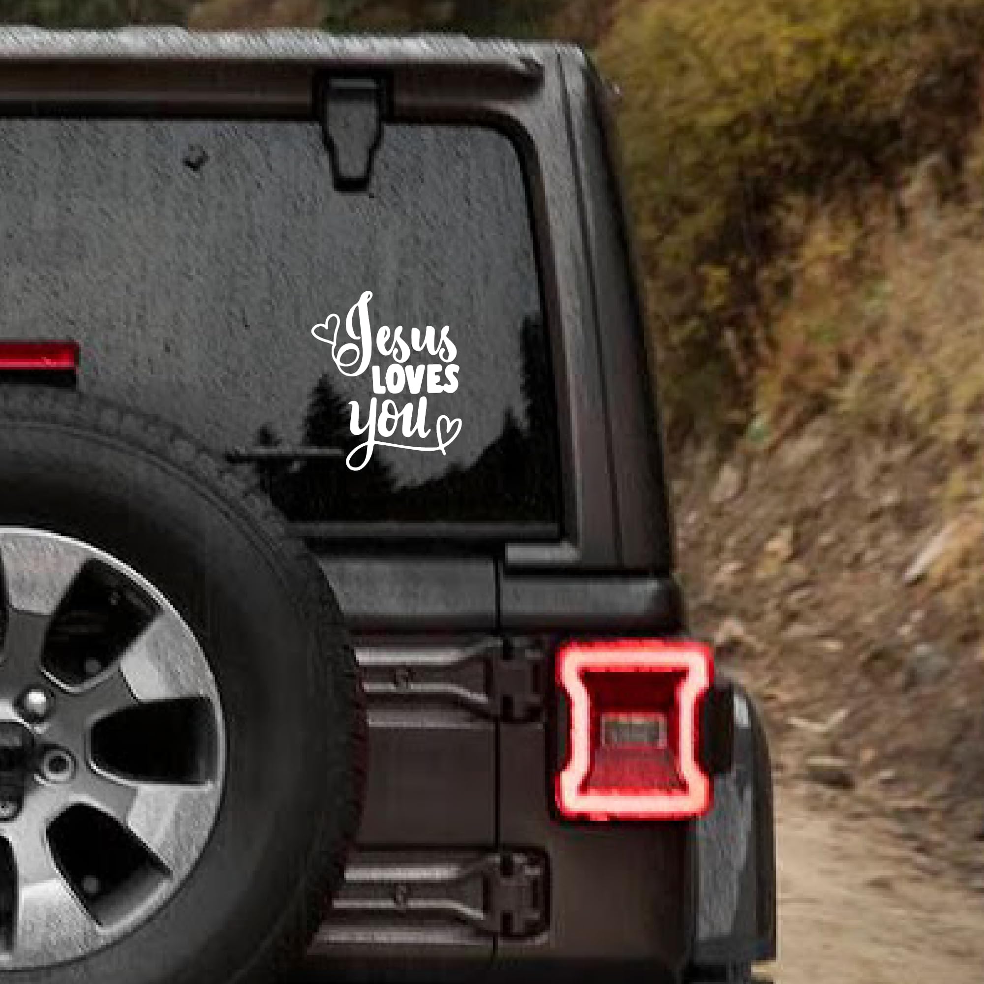 Amazon.com - Jesus Loves You Vinyl Decal Sticker