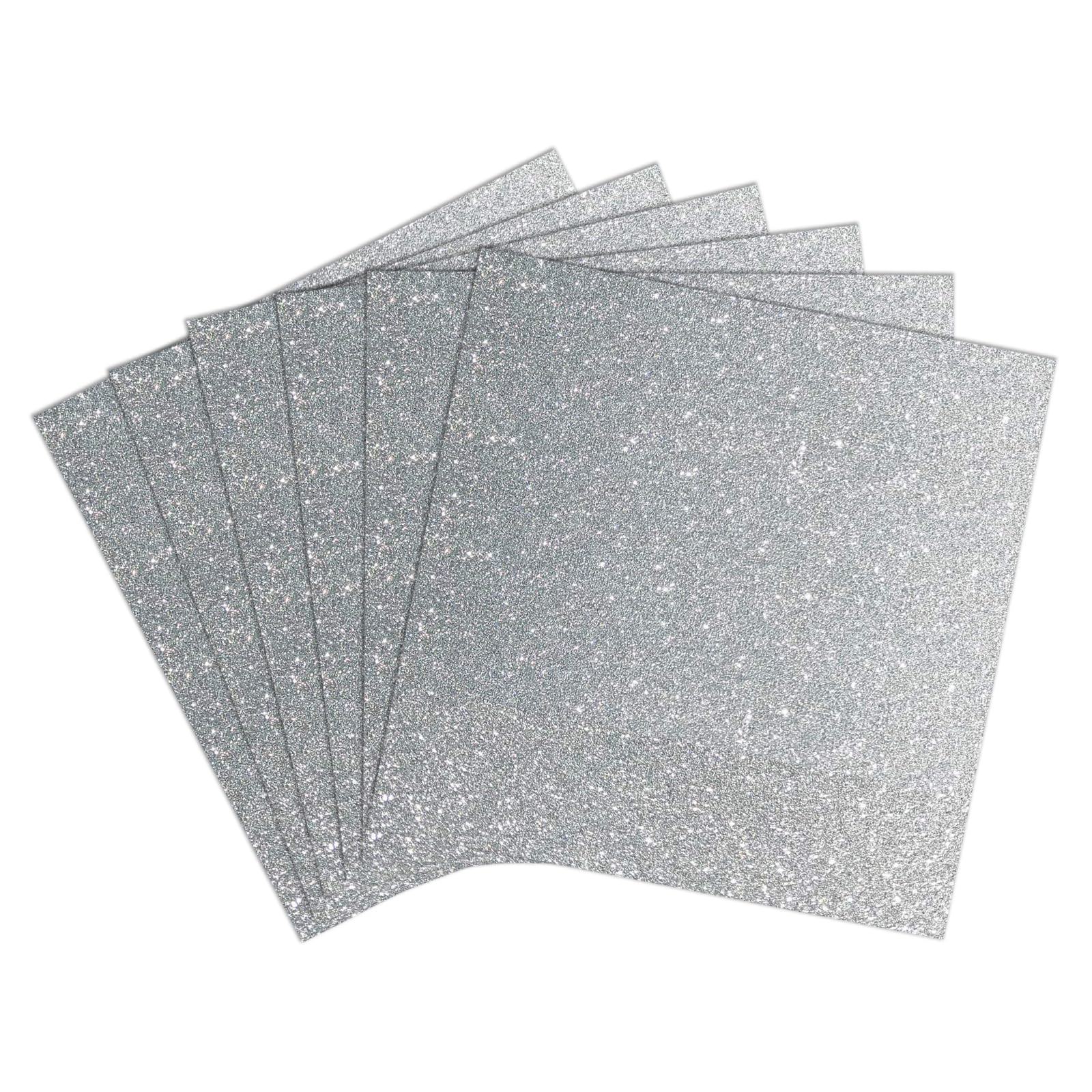 Amazon.com : 16sheets Silver Glitter Cardstock 12 x 12, Double Sided ...
