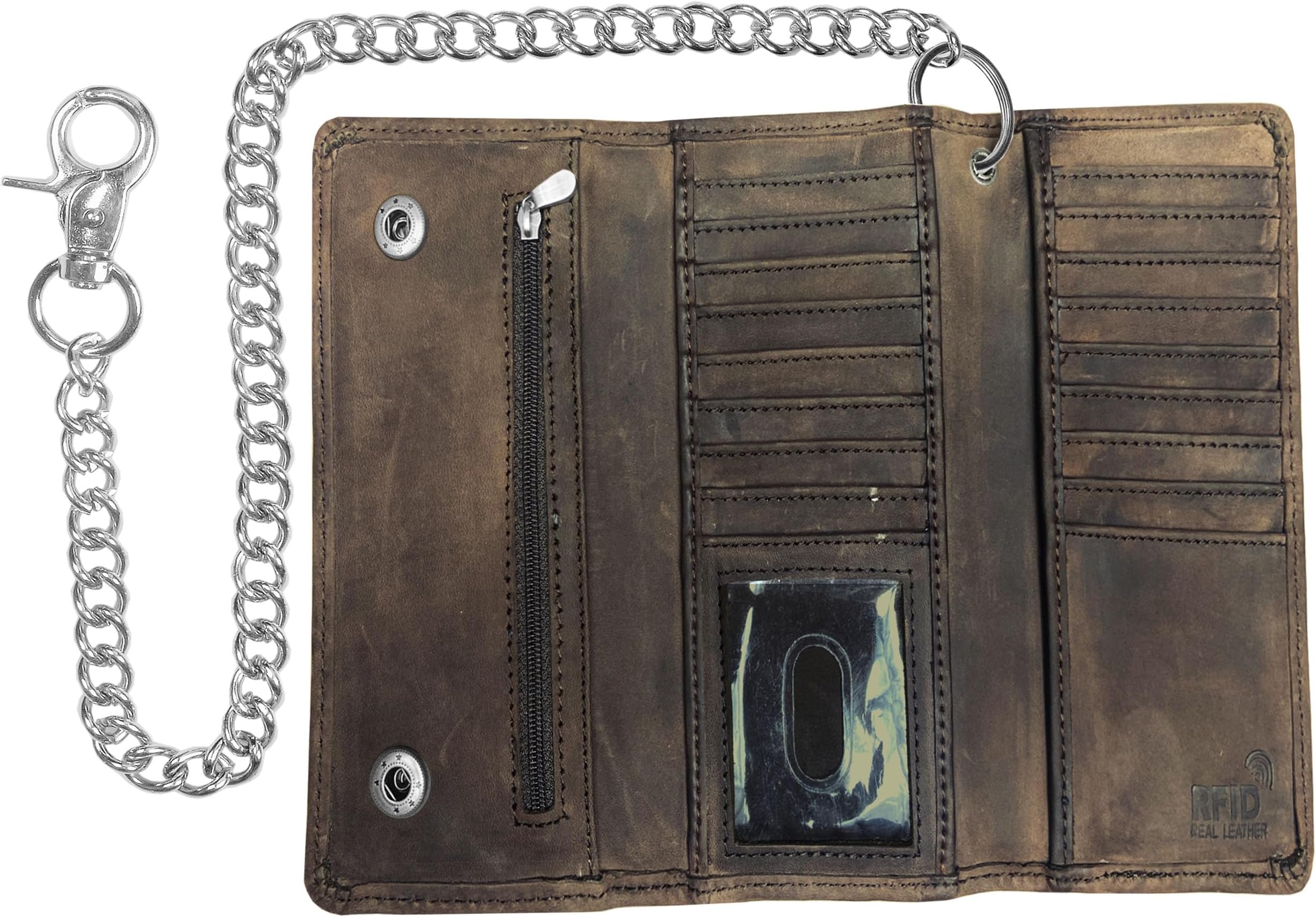 Amazon.com: SAGEFINDS Vintage “Book of Wealth” Wallet | Multi Card and ...