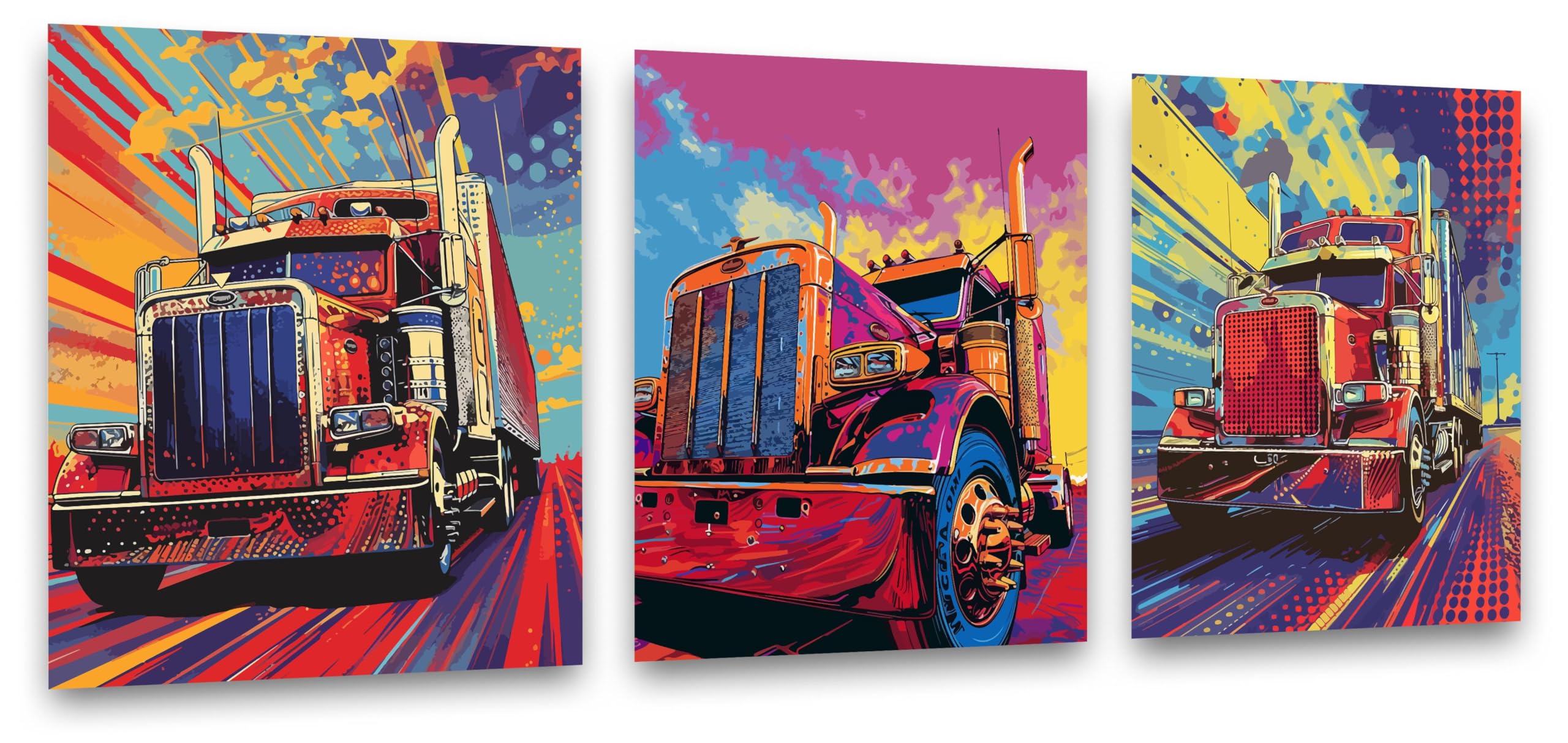 Amazon.com: Inspirational Wall Art Co. - Frost | Set of 3 Vintage Semi ...