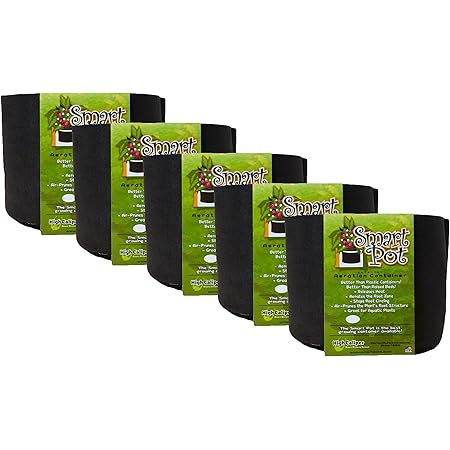 Amazon.com : Smart Pots 3-Gallon Smart Pot Soft-Sided Container, Black ...