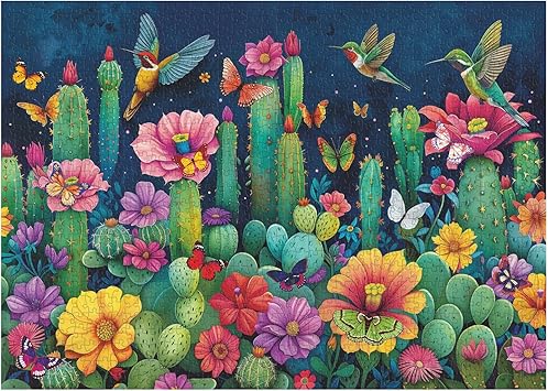 Amazon.com: Vintage Cactus Plant Puzzles for Adults 1000 Pieces ...